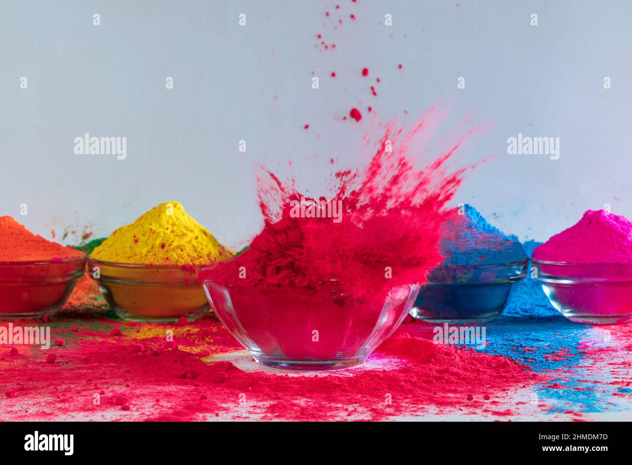Dry Color powders for Holi Indian festival of colors Stock Photo - Alamy