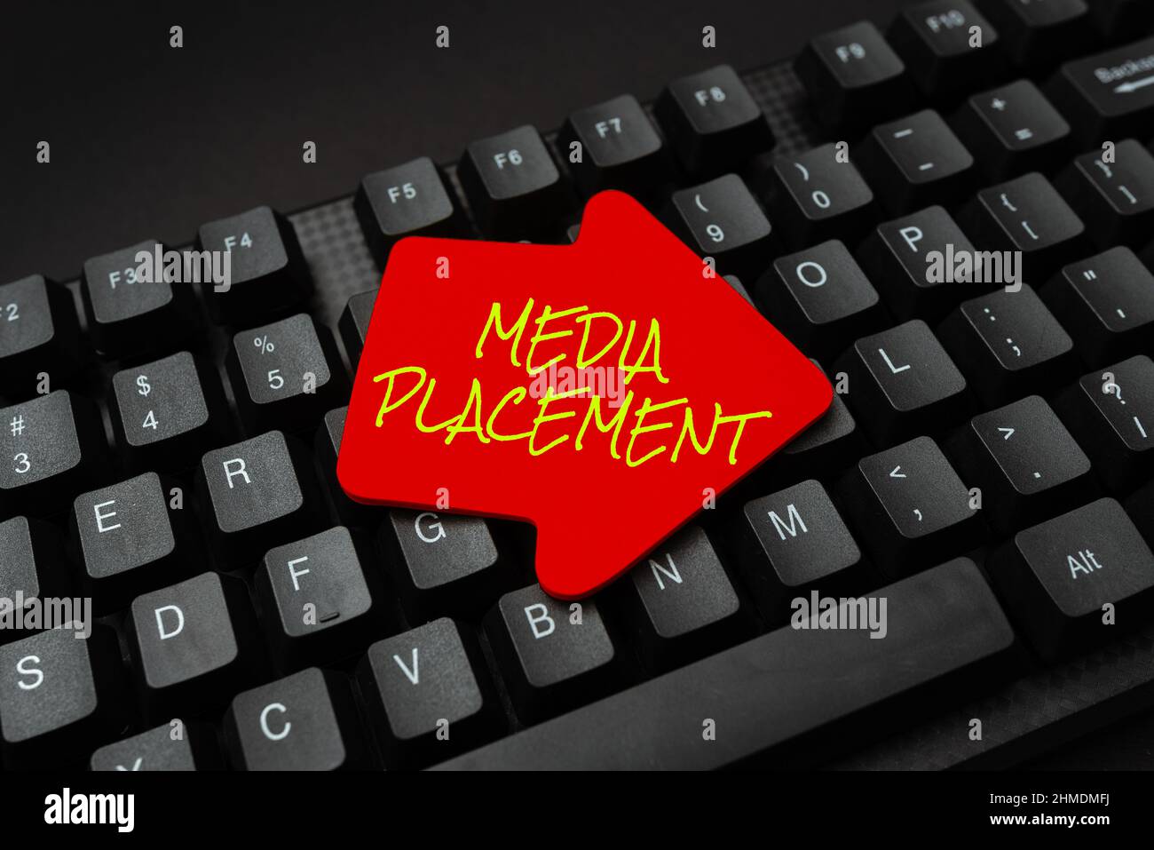 Text sign showing Media Placement. Business overview inserting a ...