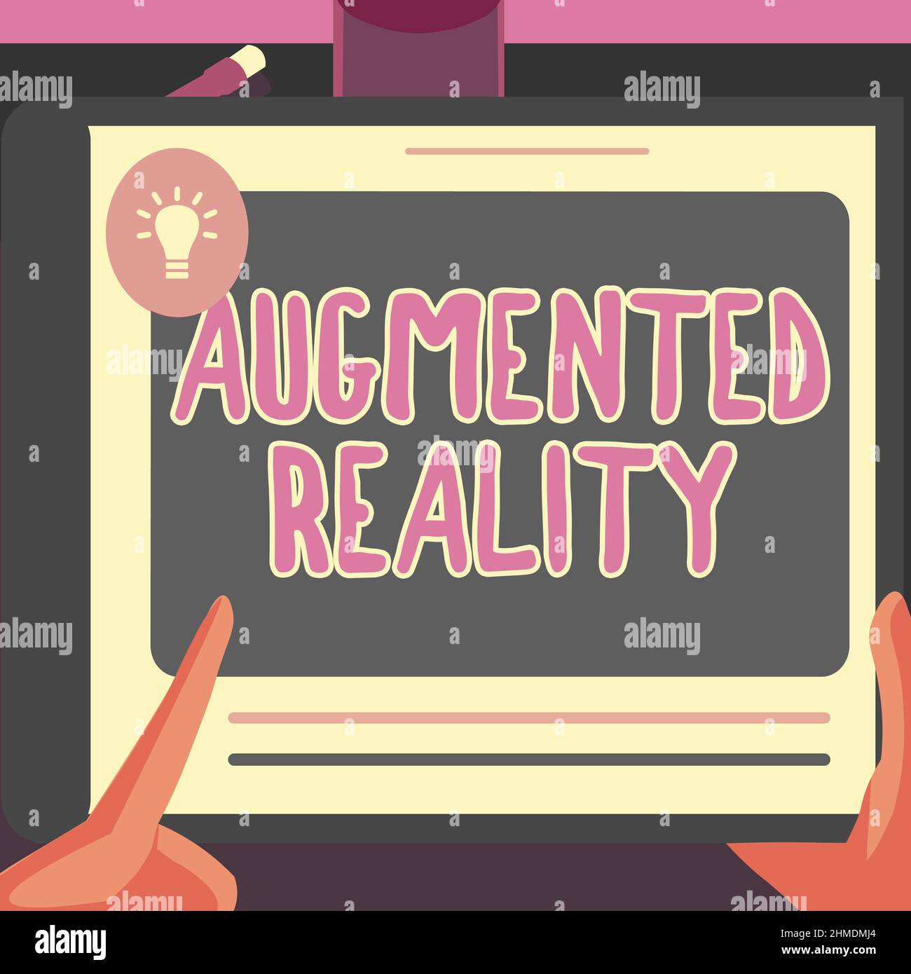 Conceptual display Augmented Reality. Business concept interactive ...