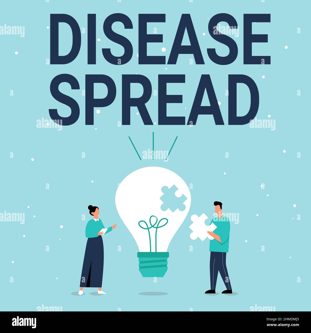 Conceptual display Disease Spread. Concept meaning Direct transfer of a ...
