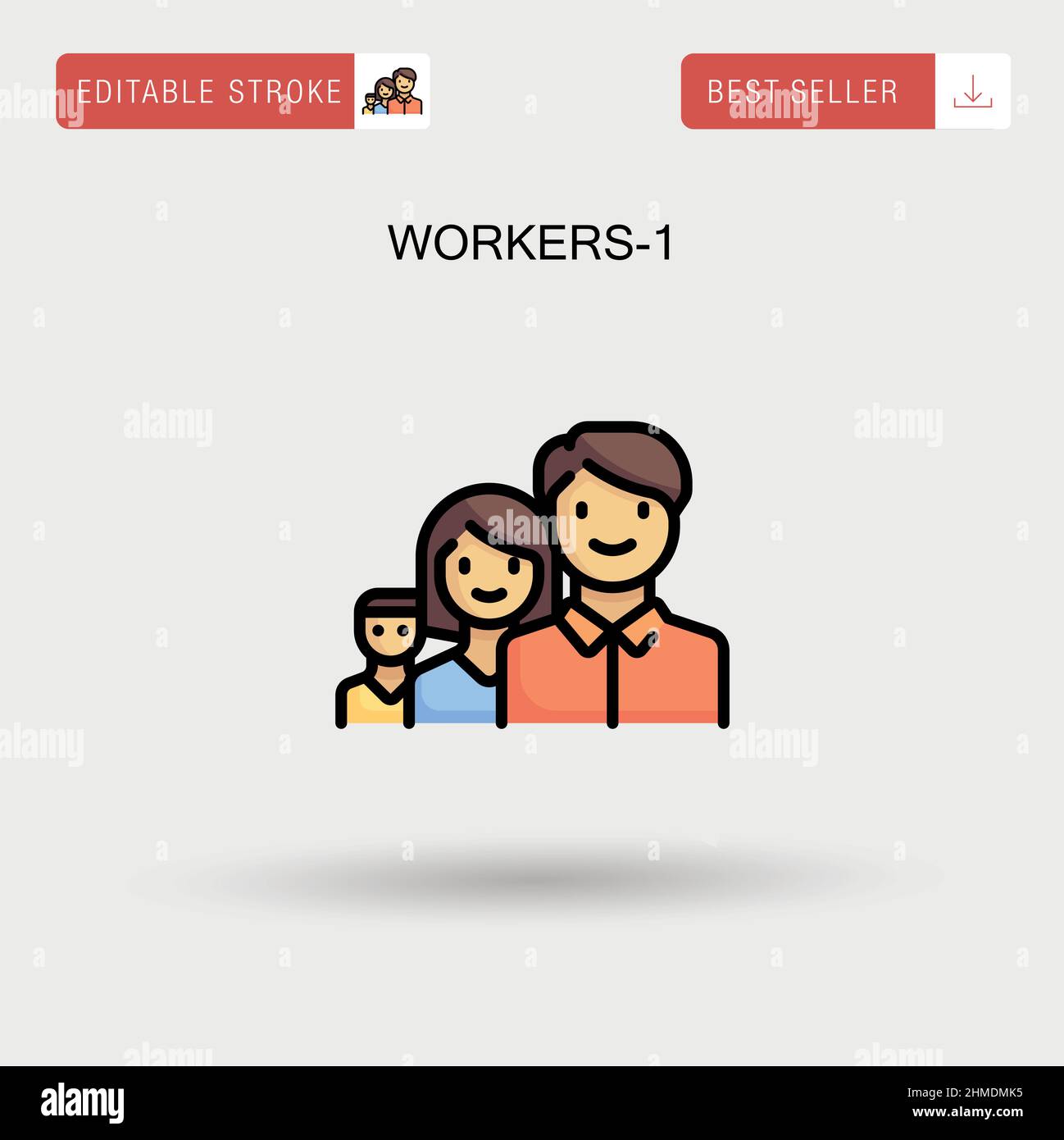 Workers-1 Simple vector icon Stock Vector Image & Art - Alamy