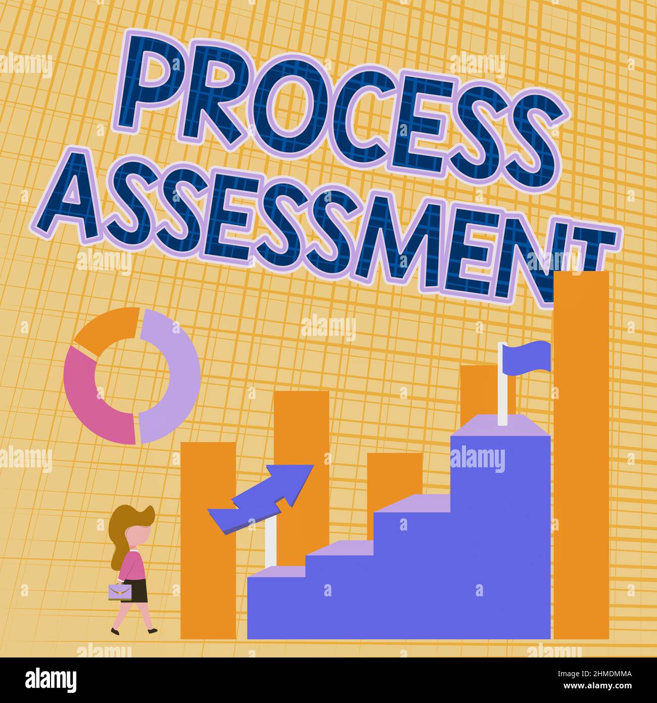 Handwriting text Process Assessment. Business concept disciplined ...