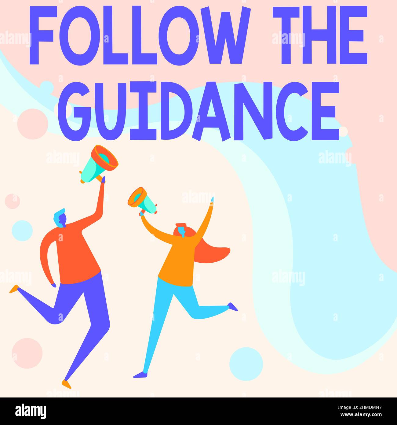 Text showing inspiration Follow The Guidance. Business showcase ...