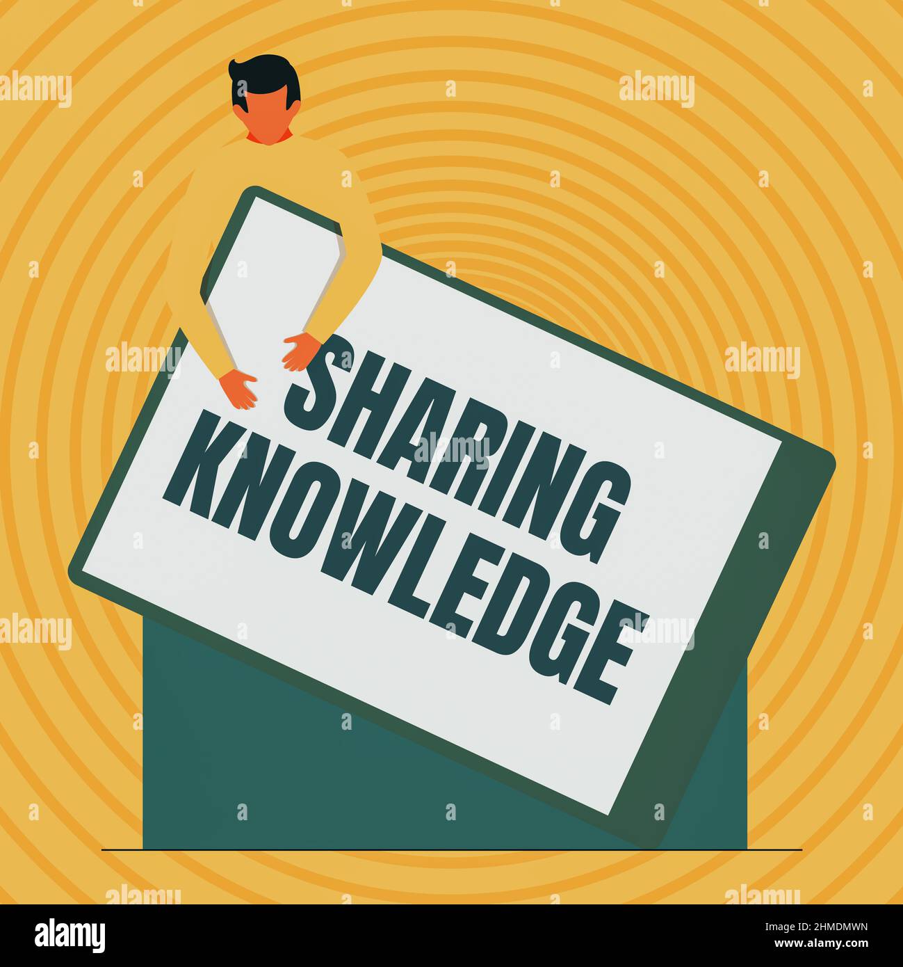 Handwriting text Sharing Knowledge. Business concept knowledge is ...