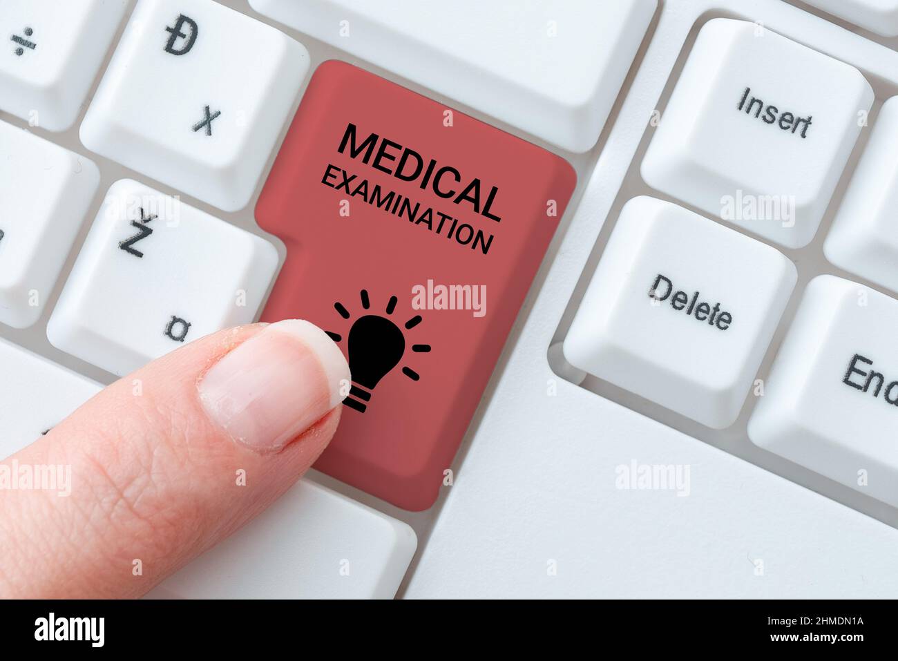 Writing displaying text Medical Examination. Word Written on the ...