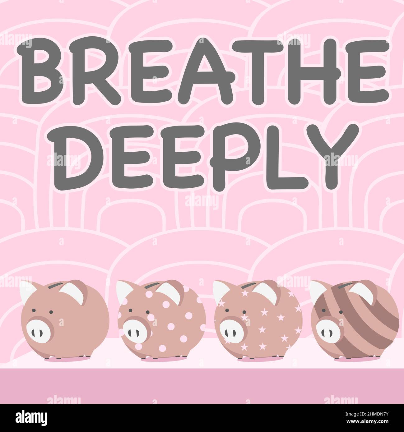 Text showing inspiration Breathe Deeply. Business overview to take a ...