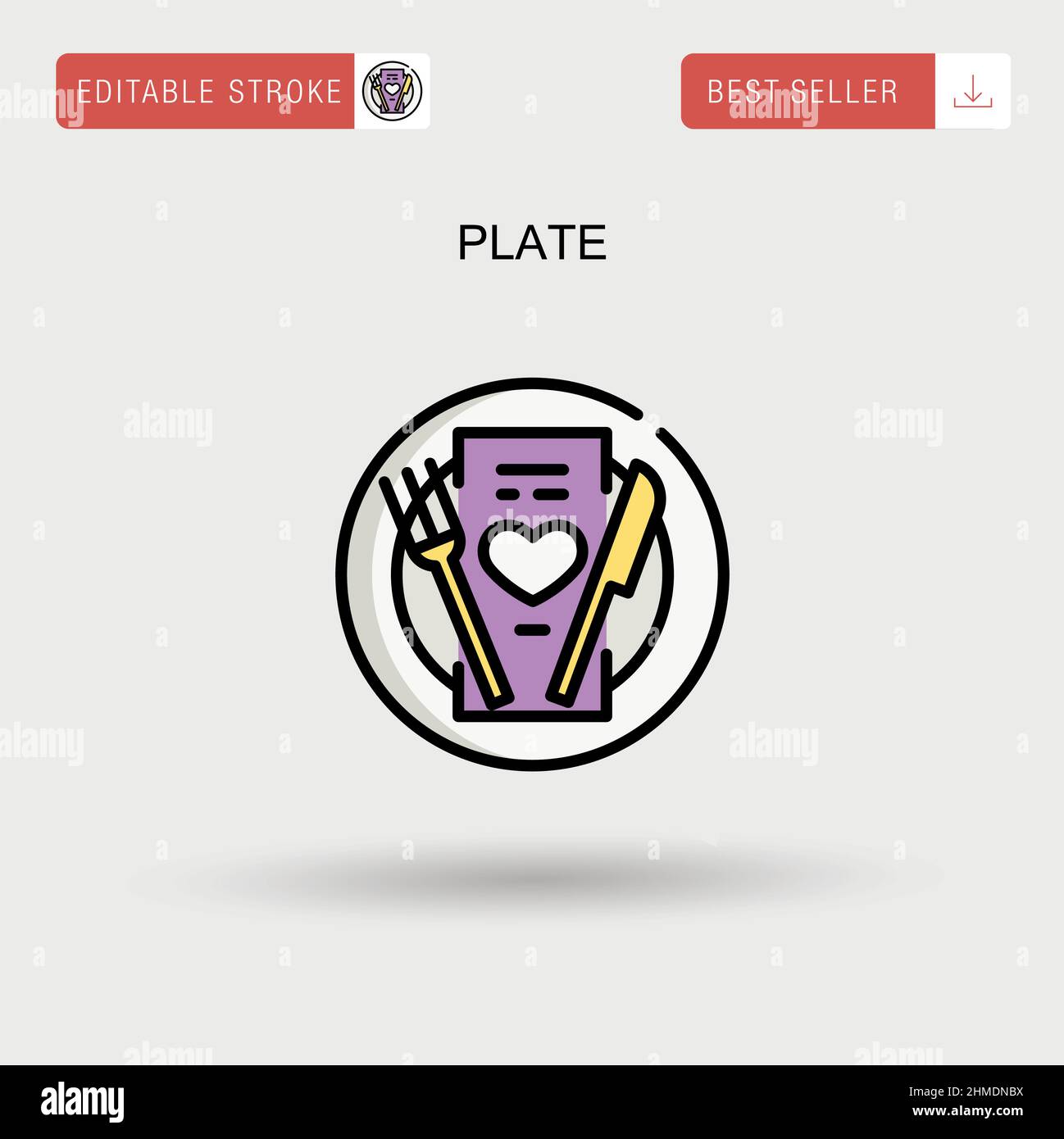 Top view empty wooden plate Stock Vector Images - Alamy
