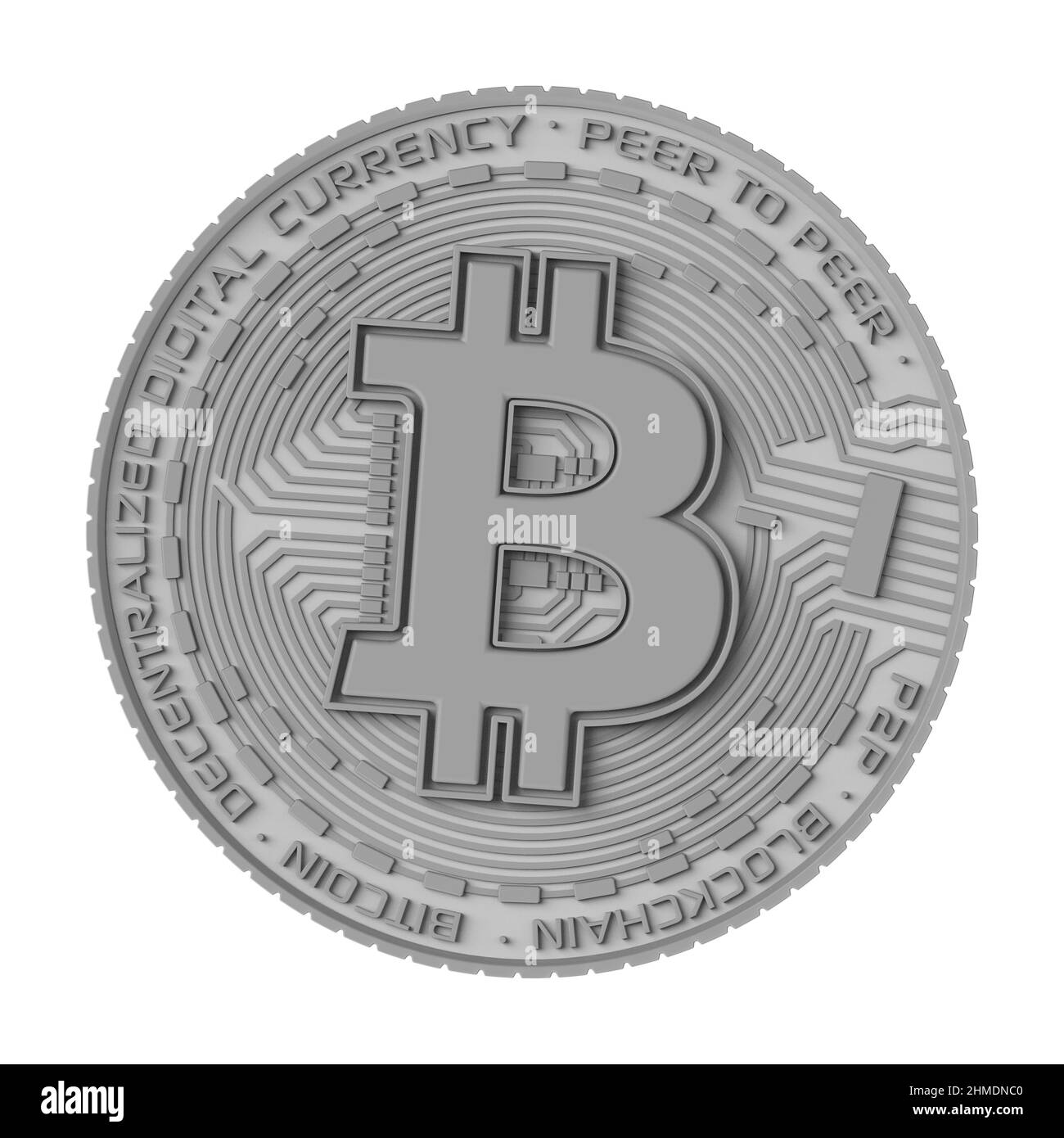 Bitcoin 3d rendering Stock Photo - Alamy