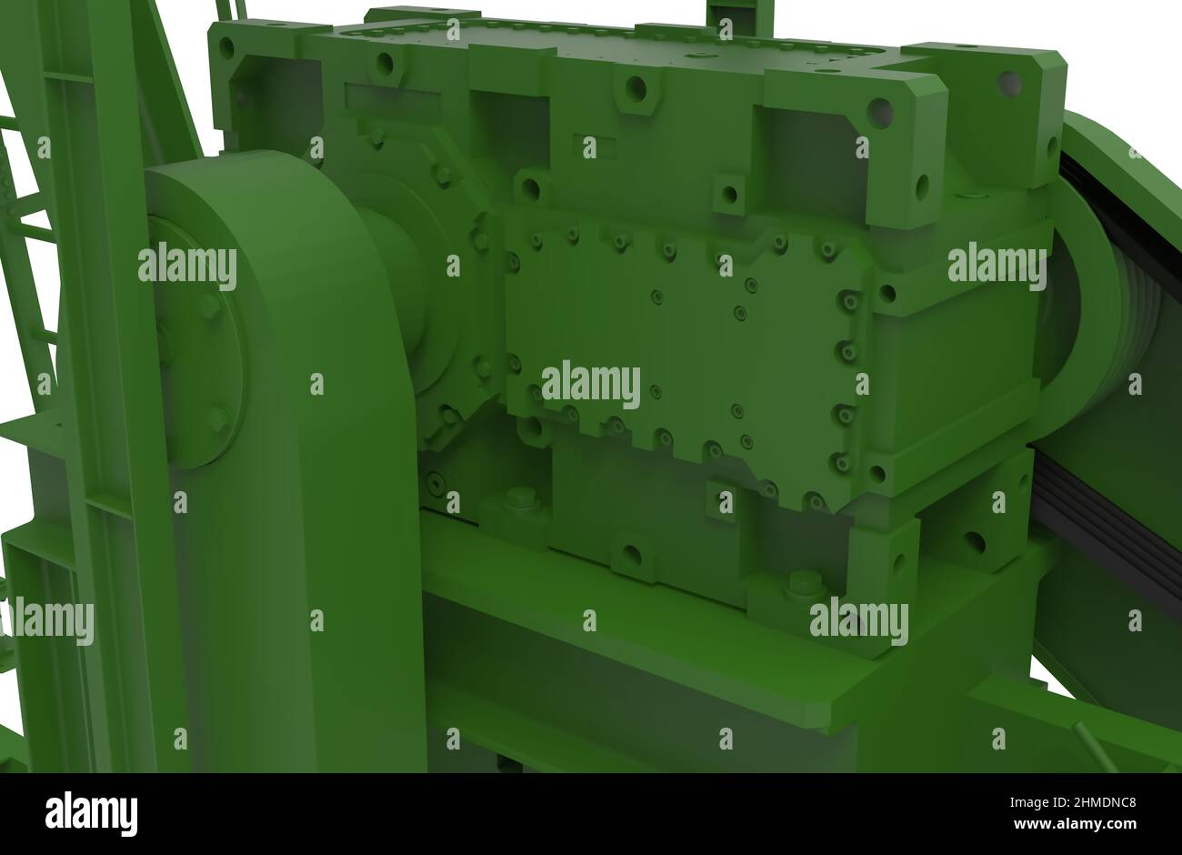 machinery engineering closeup 3d illustration Stock Photo - Alamy