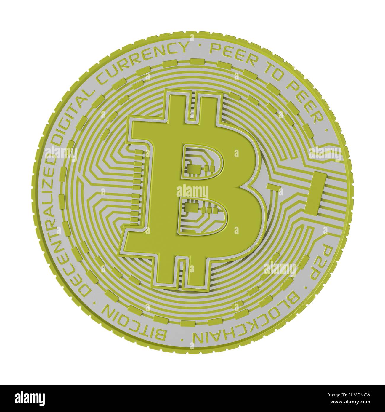 Bitcoin 3d rendering Stock Photo - Alamy