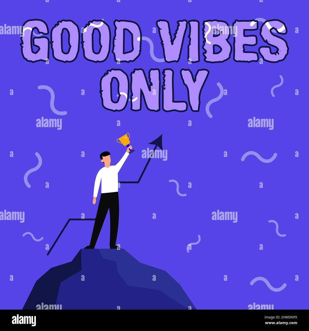 Text showing inspiration Good Vibes Only. Internet Concept Just ...