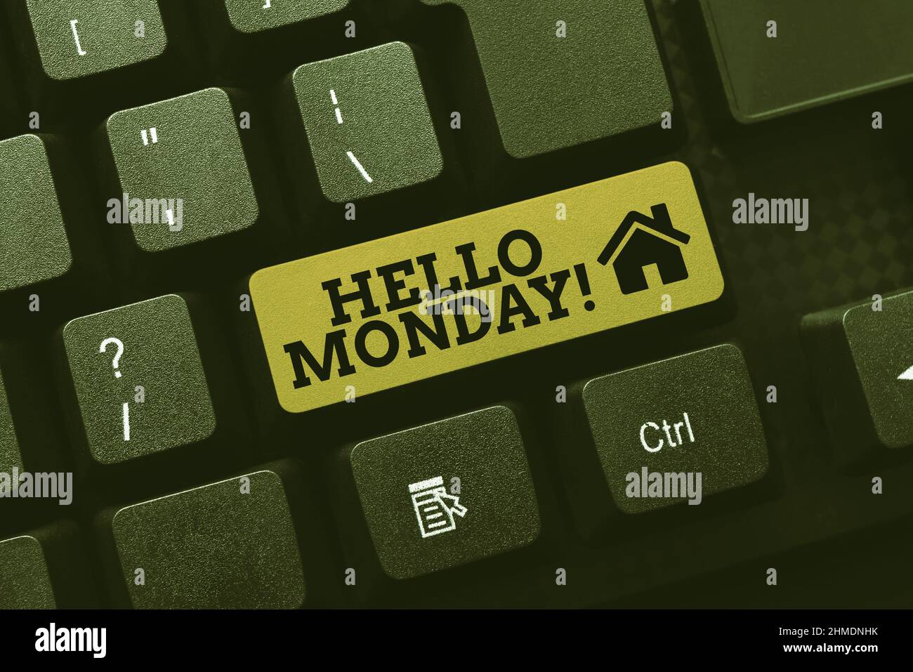 Text sign showing Hello Monday. Word for Good morning greeting for the ...