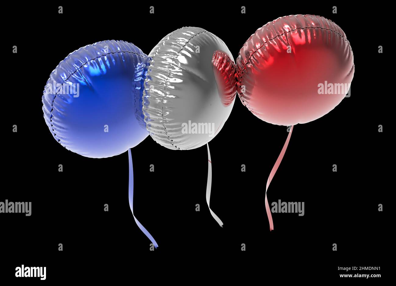 balloons isolated 3d illustration Stock Photo - Alamy