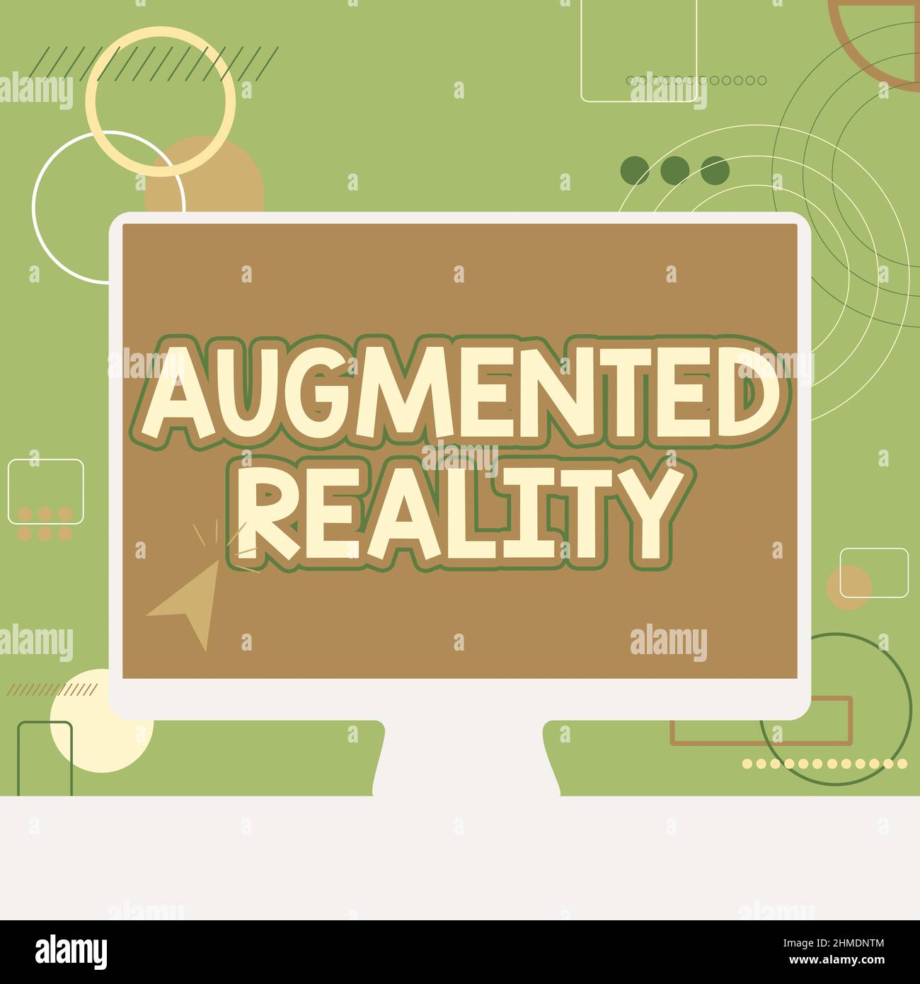 Hand writing sign Augmented Reality. Word for interactive experience of ...