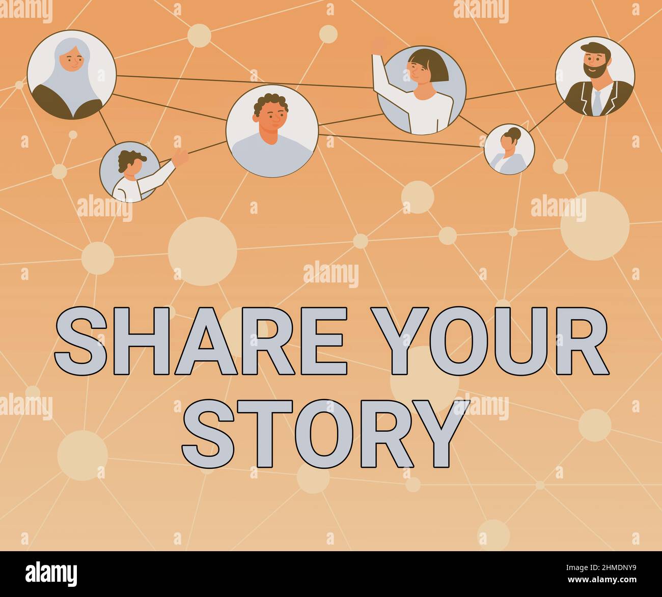 Inspiration showing sign Share Your Story. Word Written on asking ...