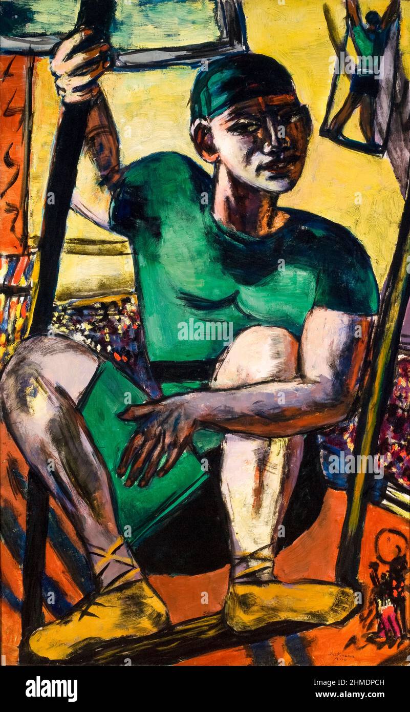Acrobat on the Trapeze, painting by Max Beckmann, 1940 Stock Photo - Alamy