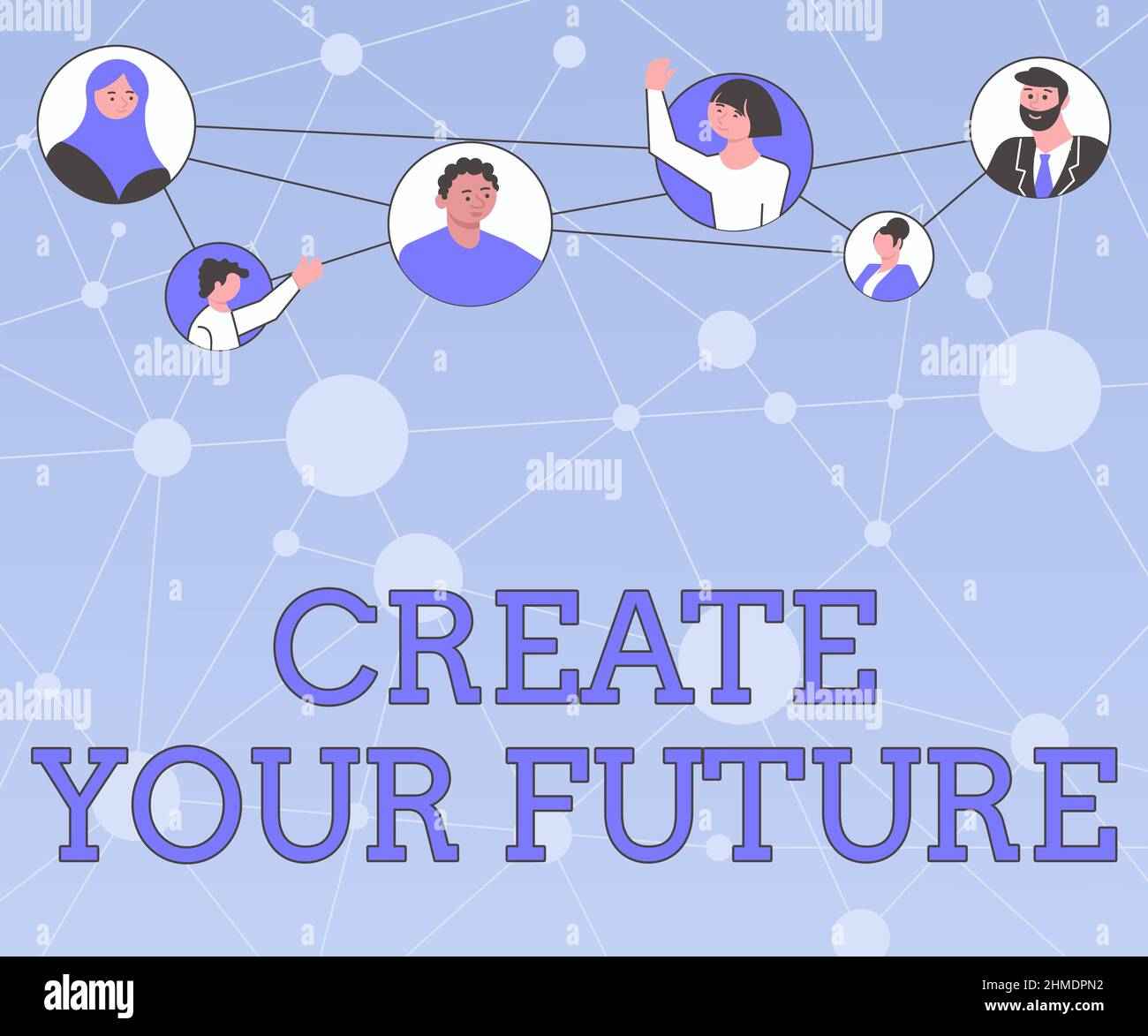 Hand writing sign Create Your Future. Business idea Set Target and ...