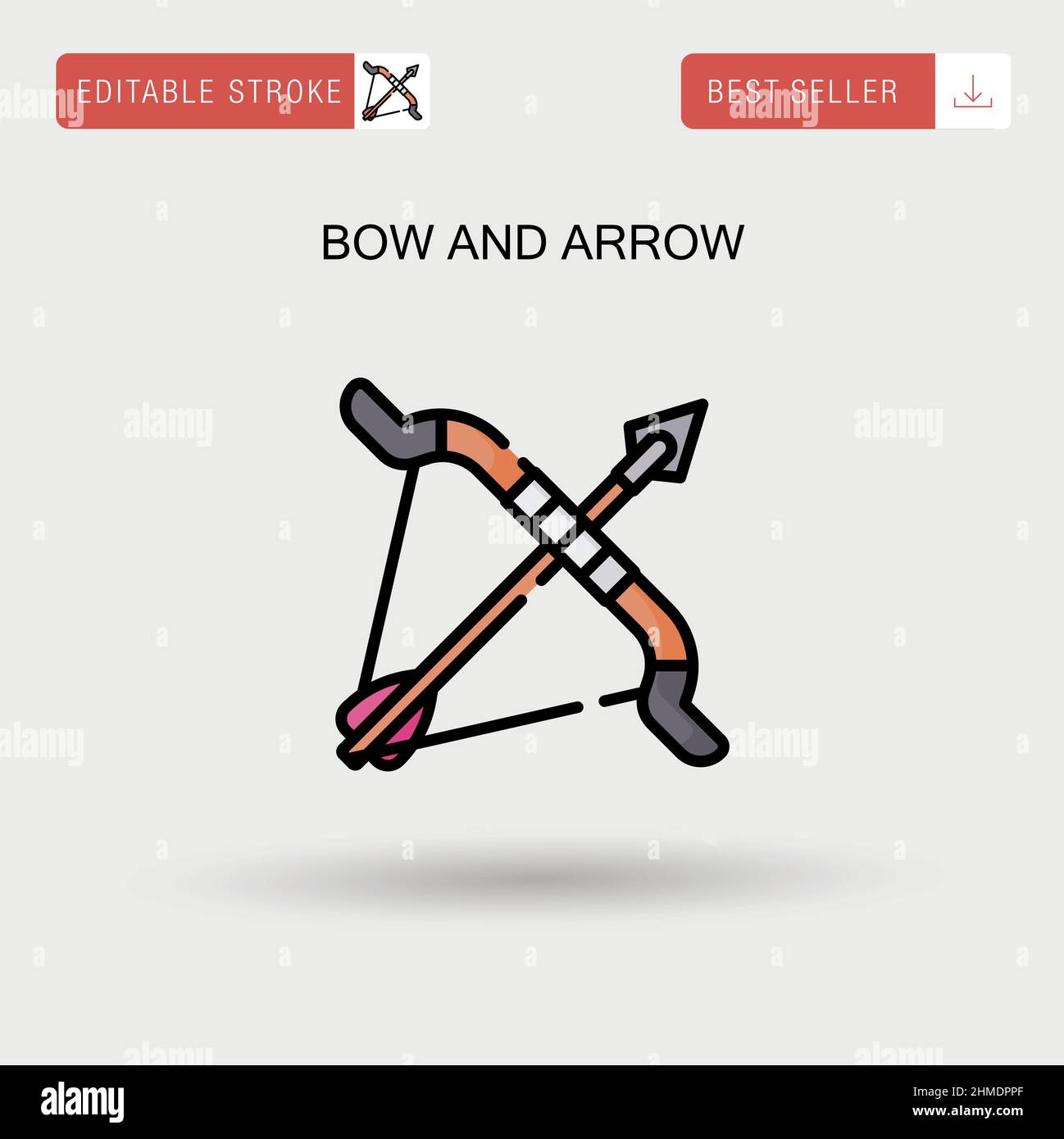Archery bow and arrow white background hi-res stock photography and ...