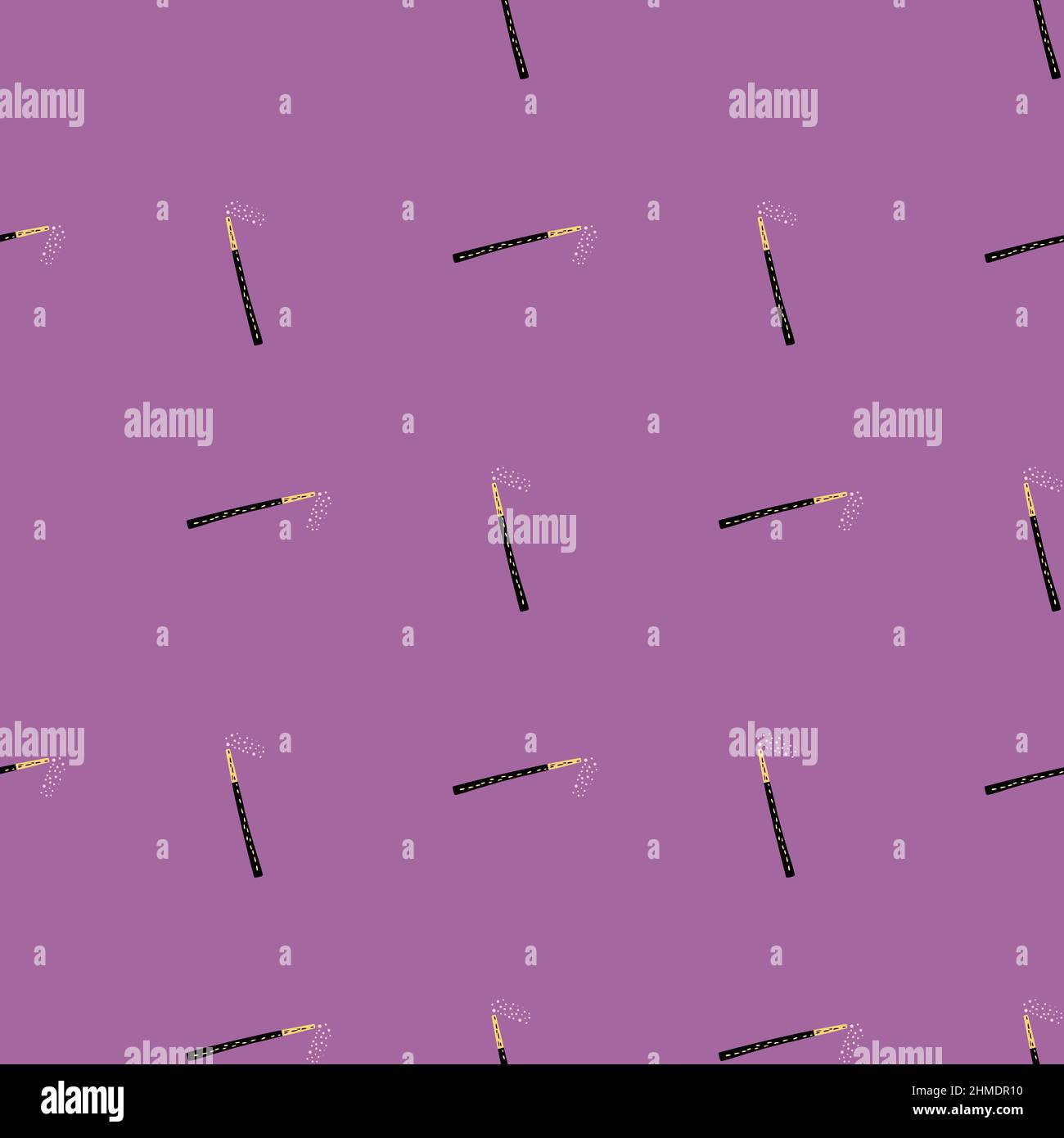 Magic wand seamless pattern. Magic background . Repeated texture in ...