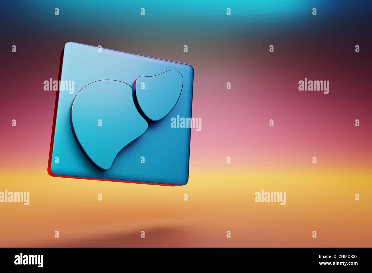 Liver ALT icon. Beautiful Blue Liver ALT symbol icons on multicolor ...