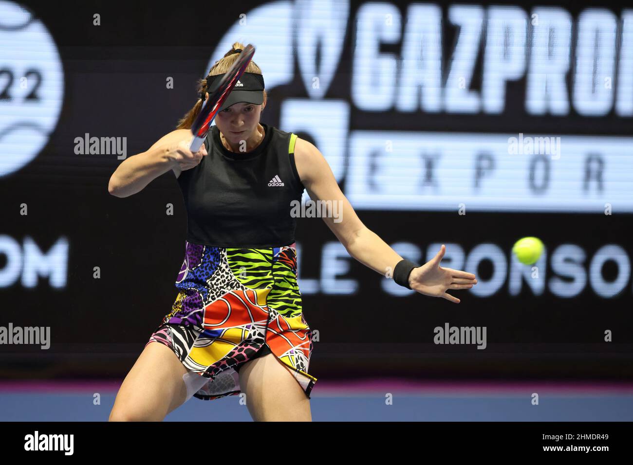 Saint Petersburg, Russia. 09th Feb, 2022. Elena Rybakina of Kazakhstan ...