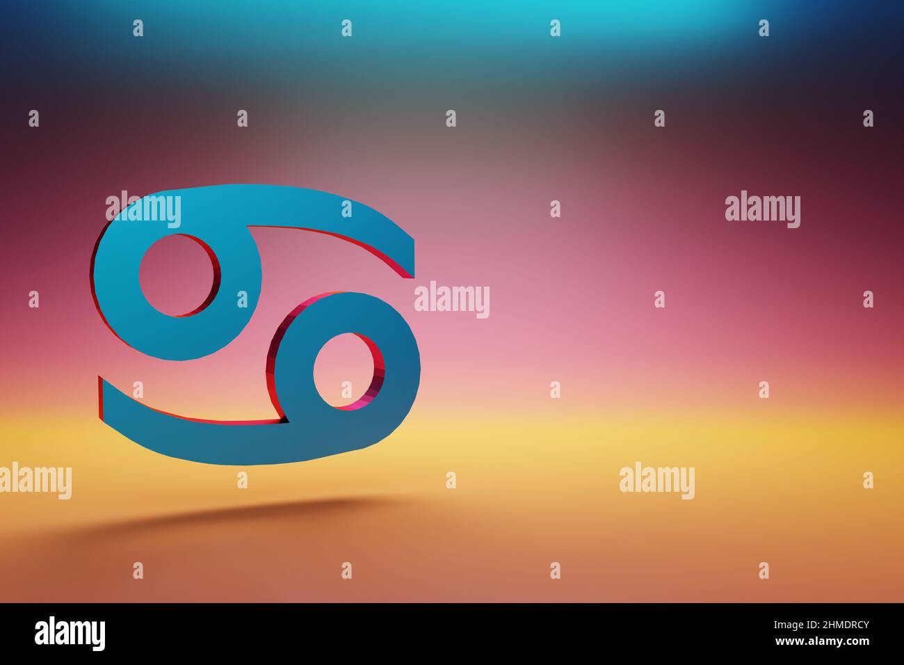 Cancer icon. Beautiful Blue Cancer symbol icons on multicolor bright ...