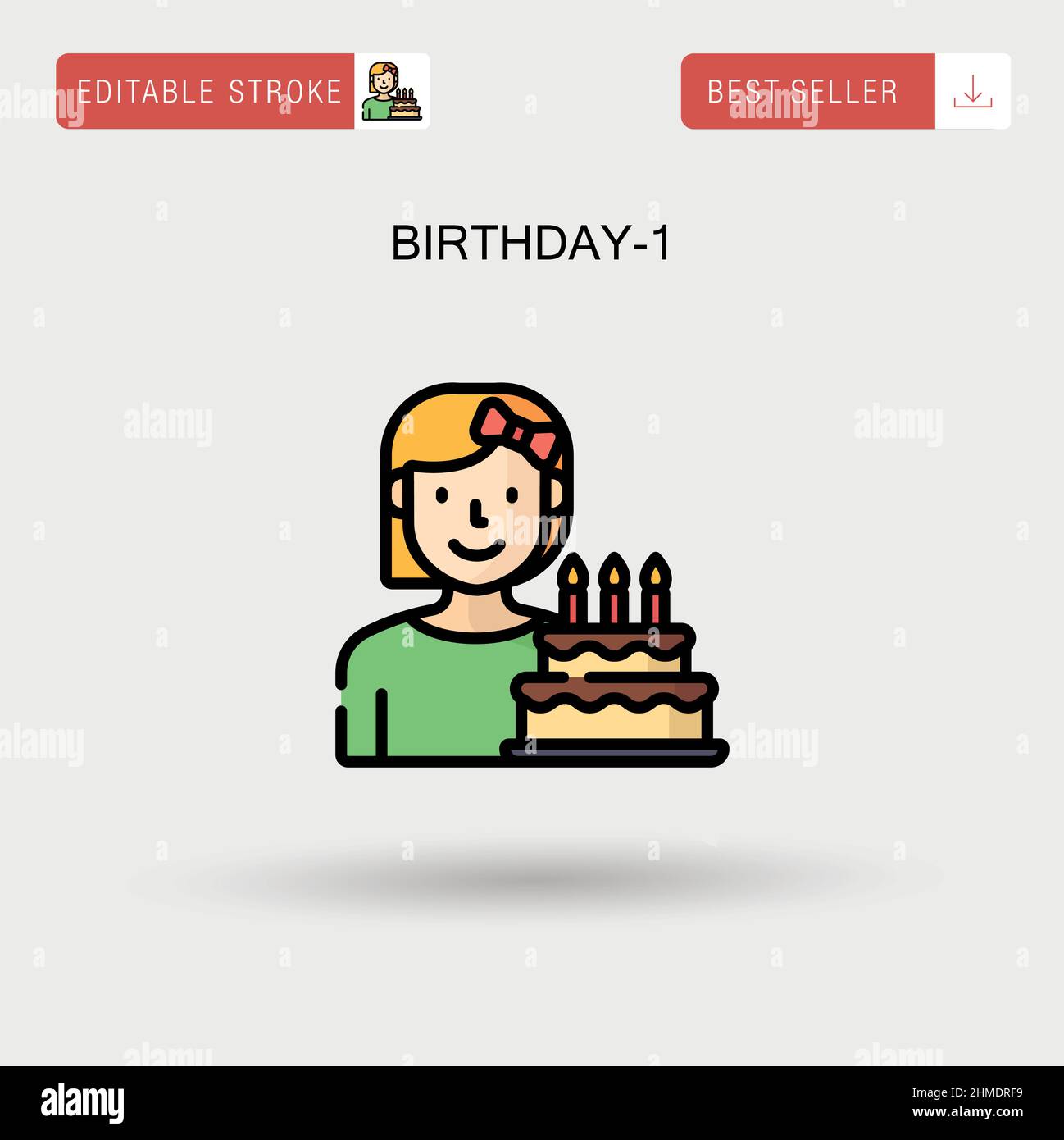 Happy 1st birthday party Stock Vector Images - Alamy
