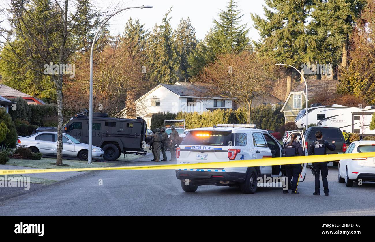 Police and Swat Team are arresting a man for alleged Robery Stock Photo ...