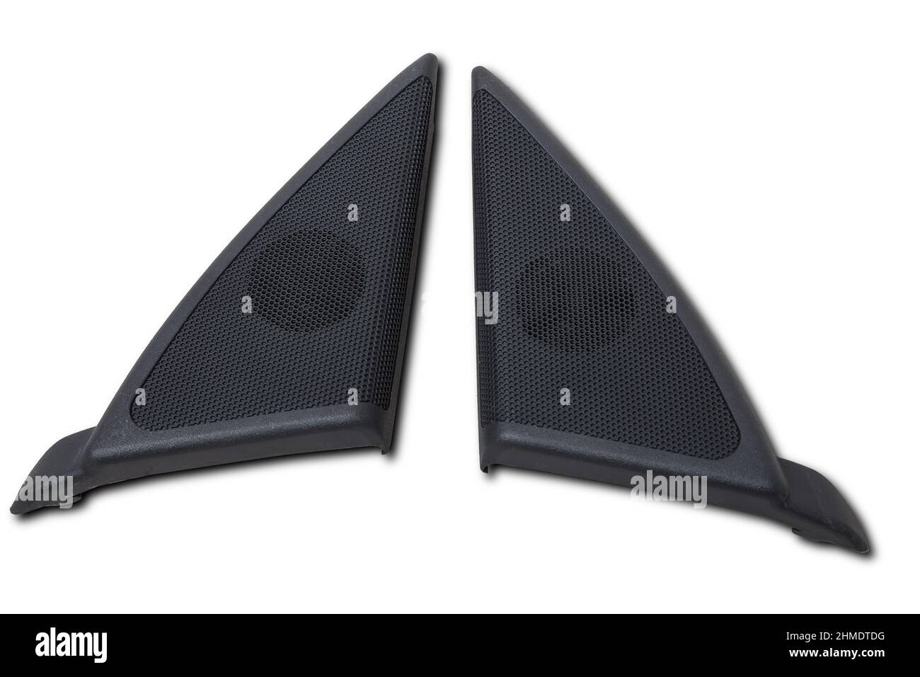 Two tweeter speaker grille of an acoustic system - an audio for playing ...
