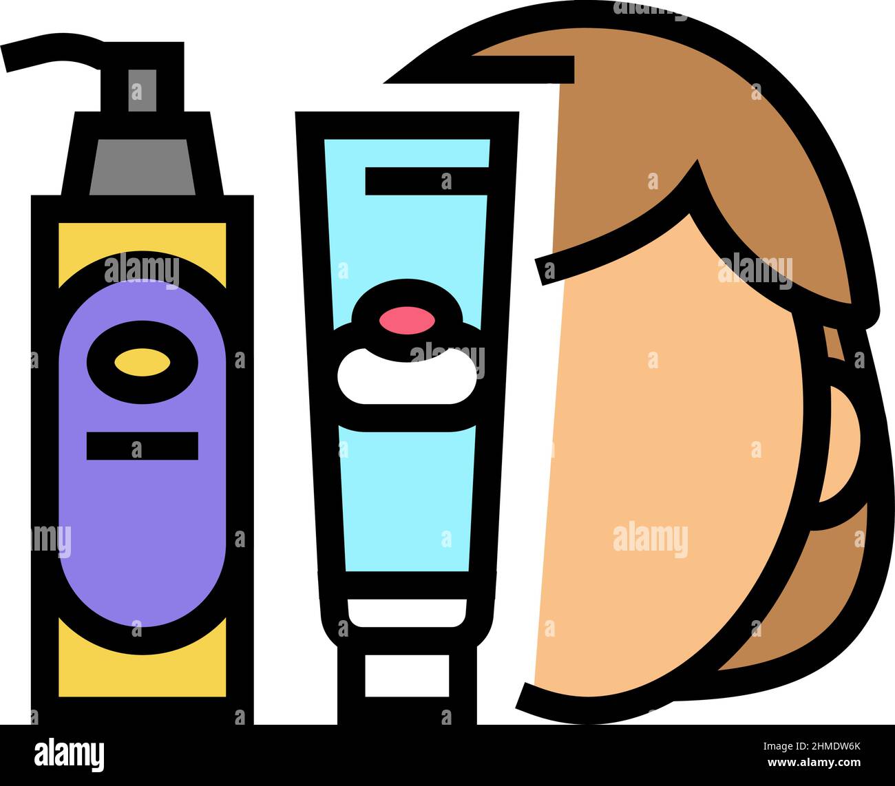 skin cosmetic color icon vector illustration Stock Vector Image & Art ...