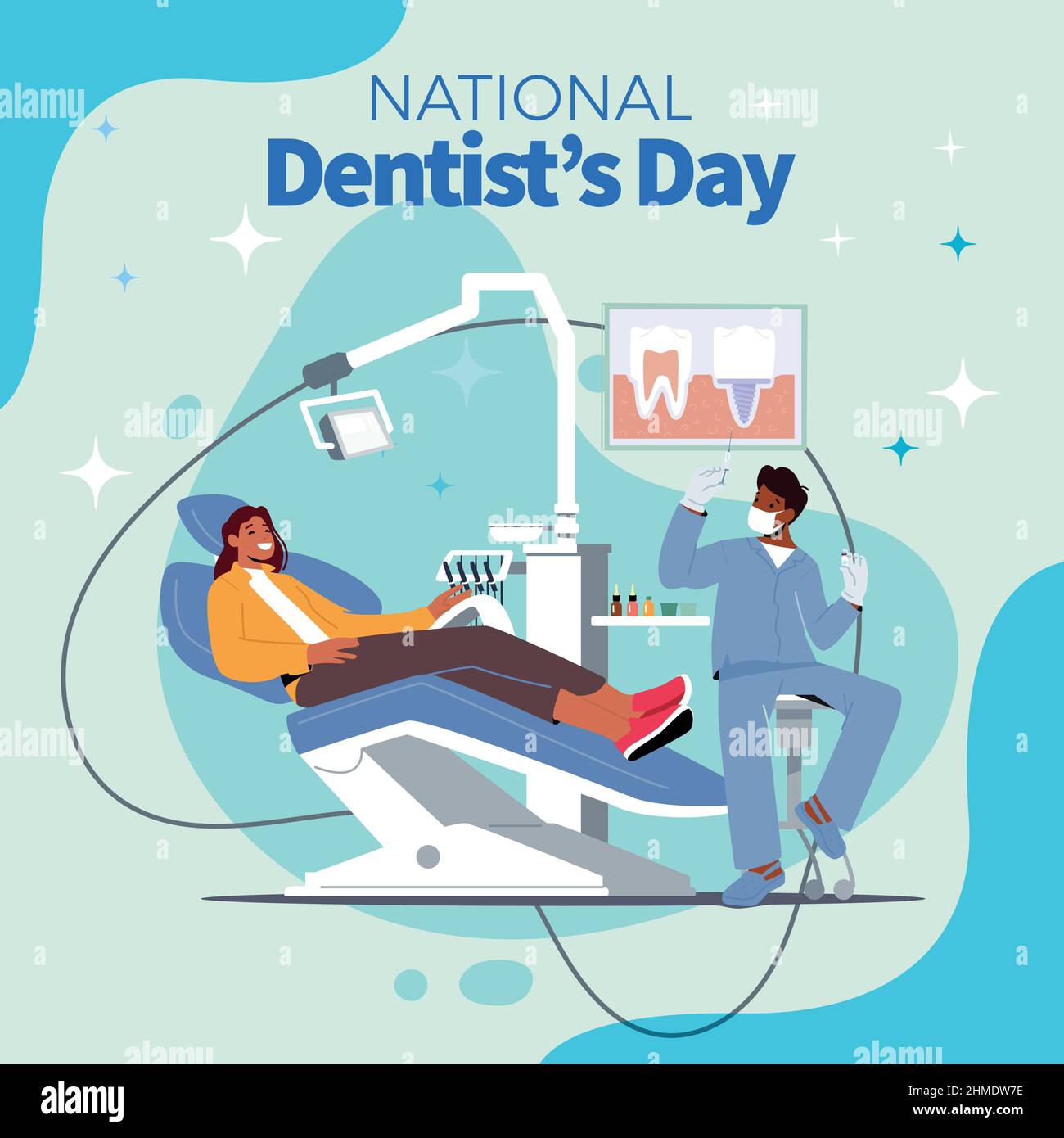 National world dental day Stock Vector Images - Alamy