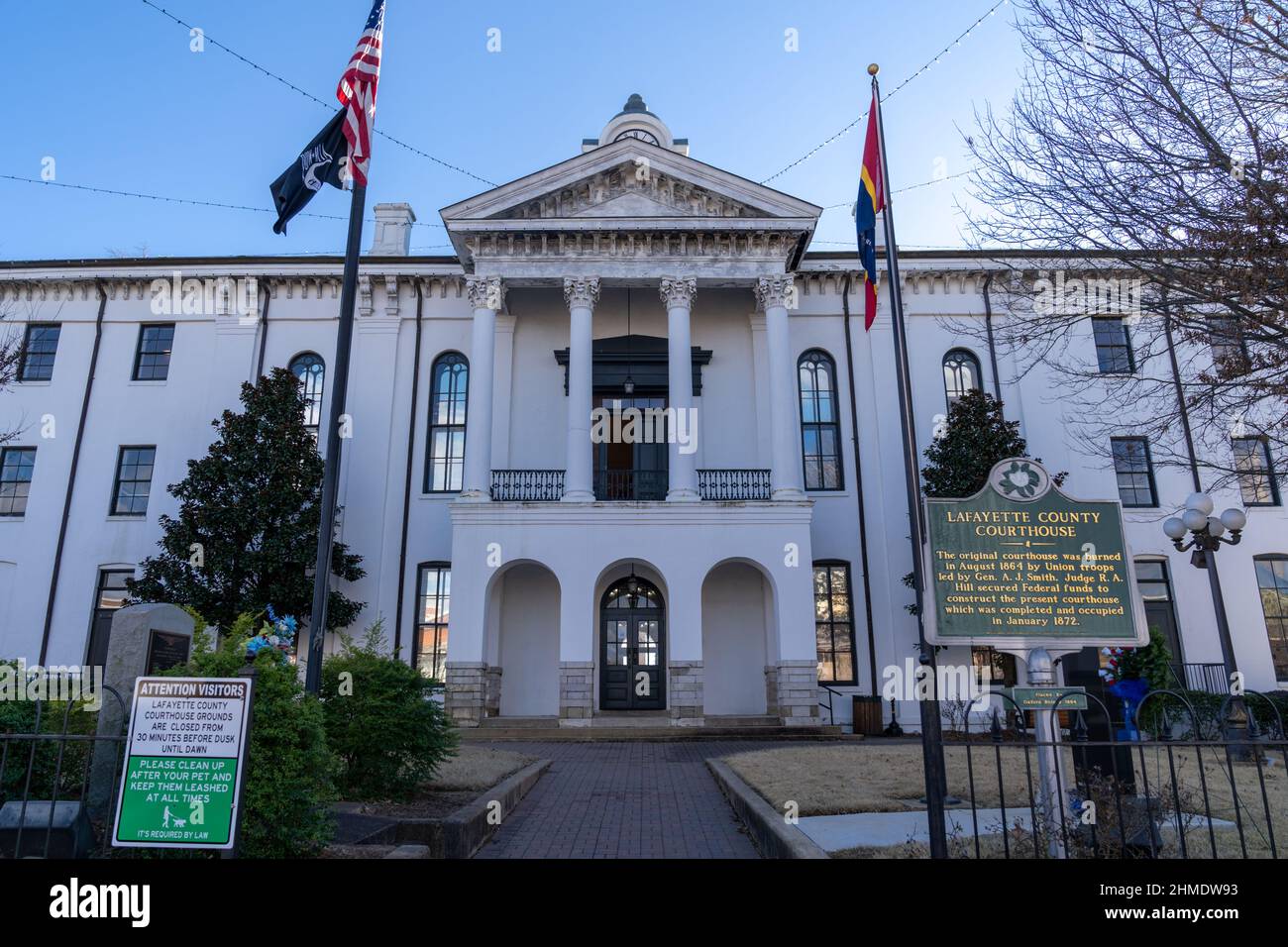 Oxford, Mississippi - January 13, 2022: Historical Lafayette County ...