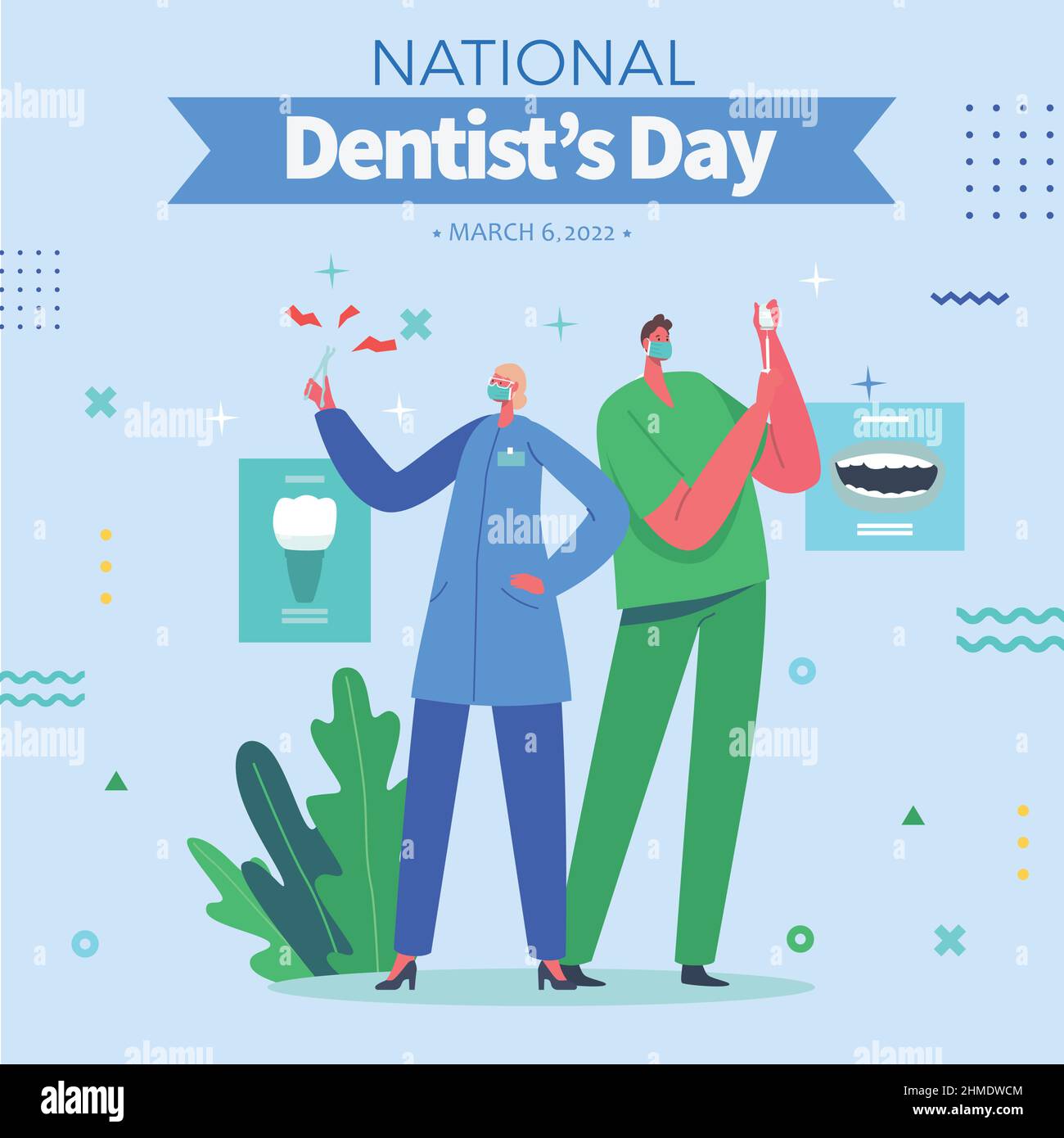 International day of the dentist Stock Vector Images - Alamy