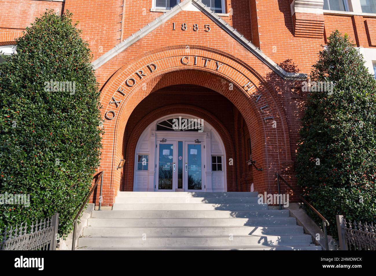 Oxford, Mississippi - January 13, 2022: Exterior of the Oxford MS City ...