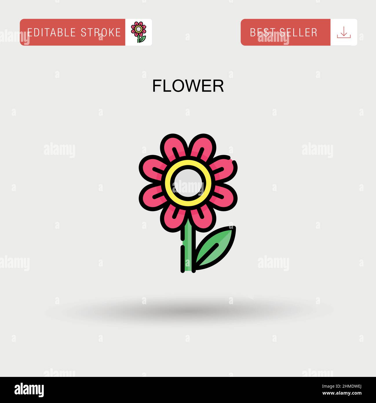 Summer blue wild flower Stock Vector Images - Alamy