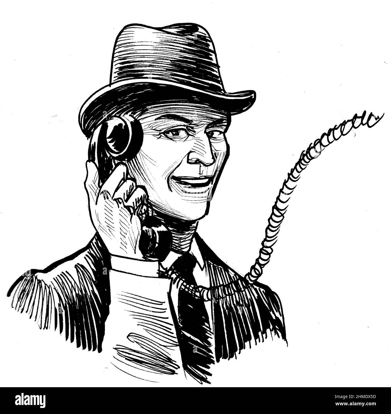 Black telephone clipart hi-res stock photography and images - Alamy