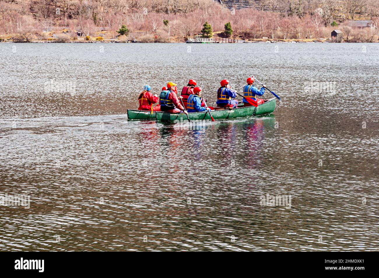 Trainees dressed in appropriate safety gear i.e. helmets and life ...