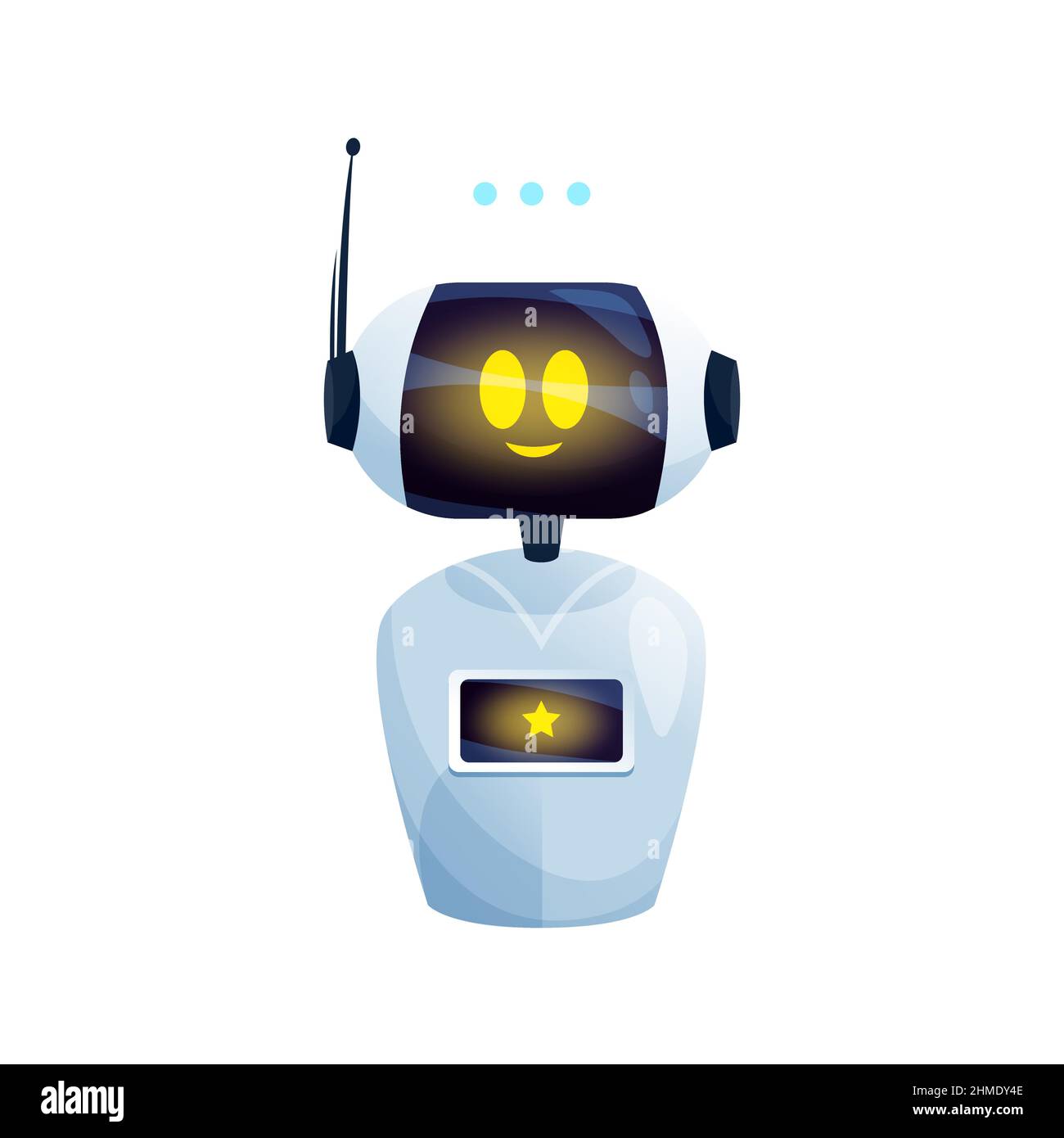 Helper chatbot vector cartoon hi-res stock photography and images - Alamy