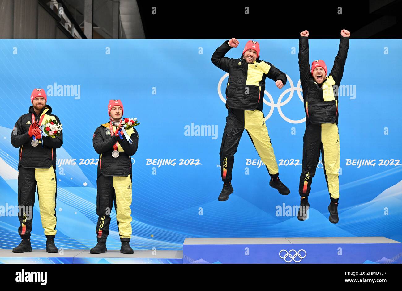 Yanqing, China. 09th Feb, 2022. Olympics, luge, doubles, 2nd run at the ...