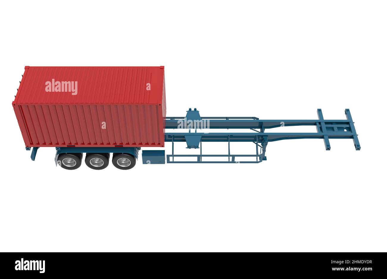 empty truck goods 3d image Stock Photo - Alamy