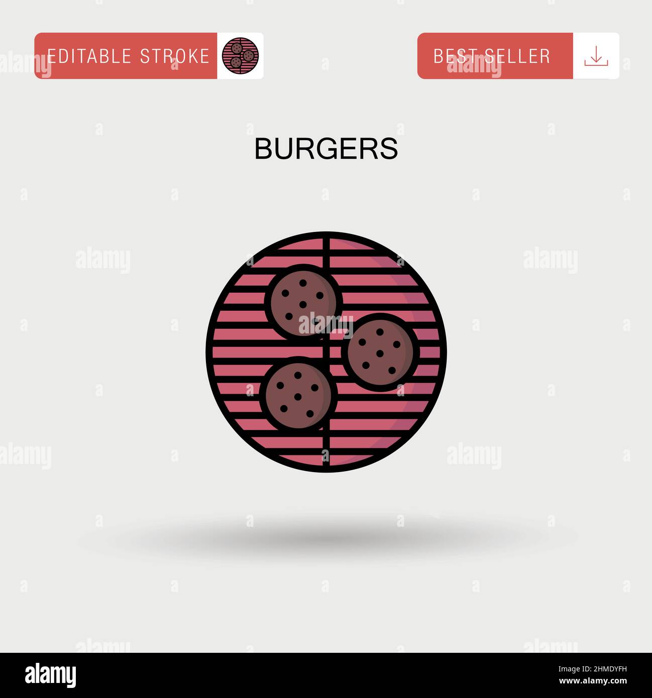 Homemade burgers with beef Stock Vector Images - Alamy