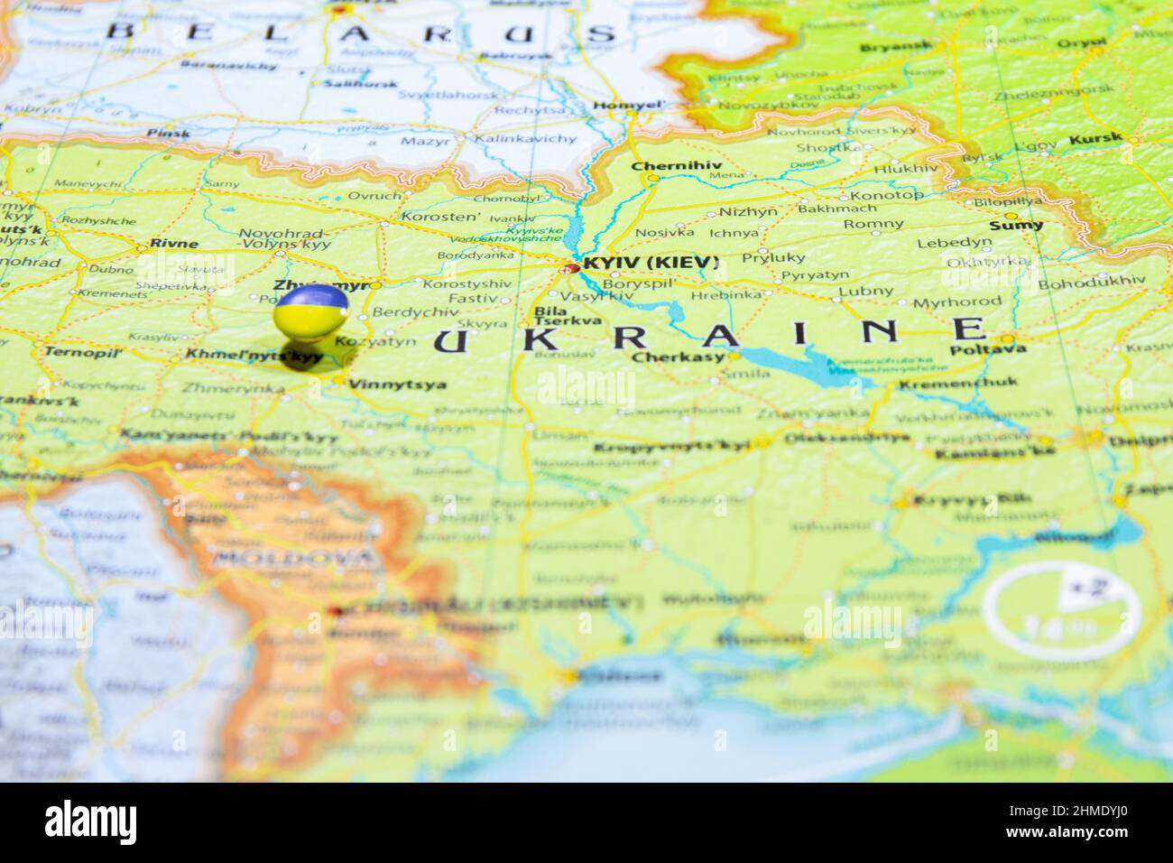 Close up european continent world map hi-res stock photography and ...