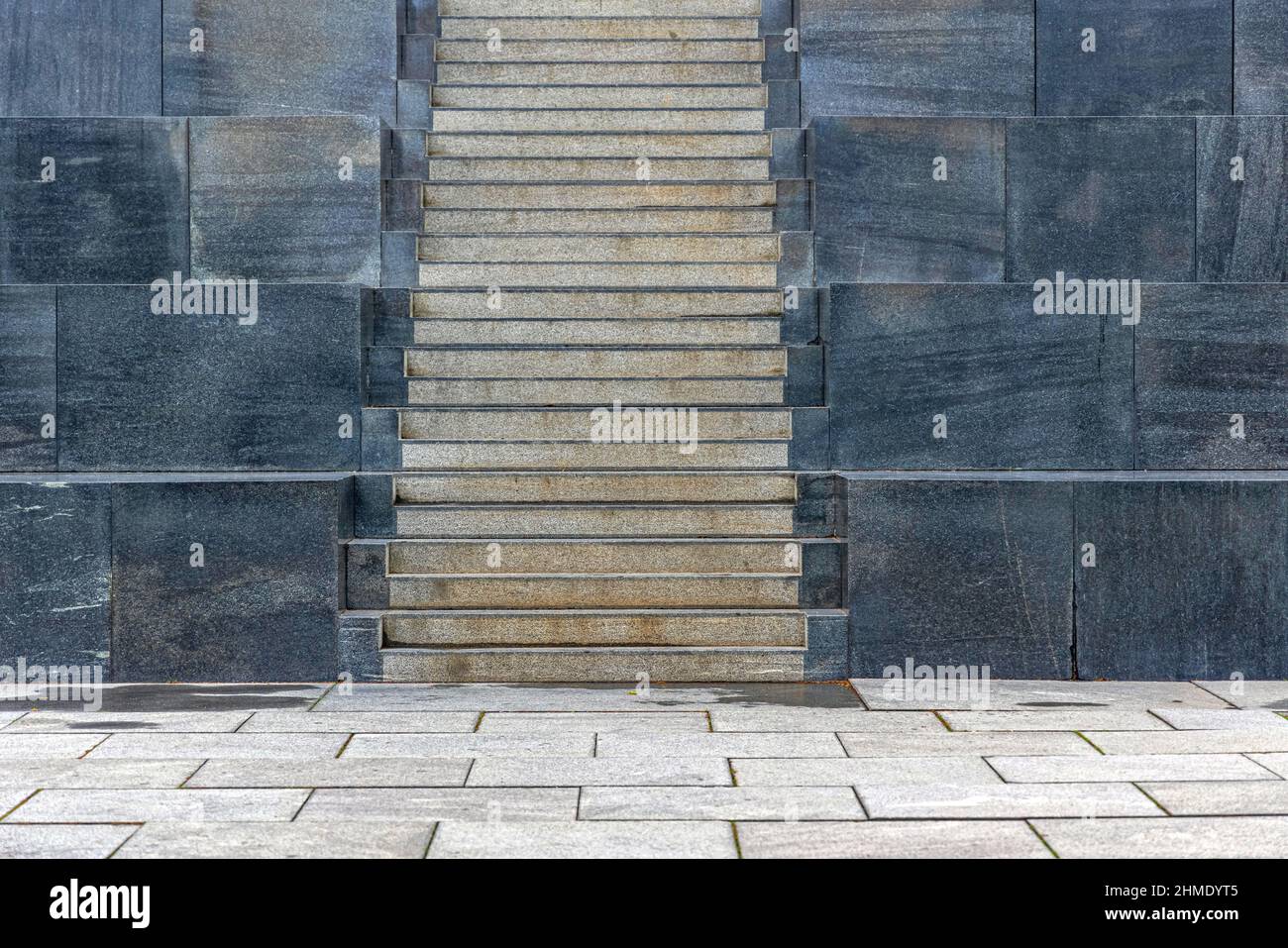 Black Granite Stone Stairs Exterior Building Access Stock Photo - Alamy