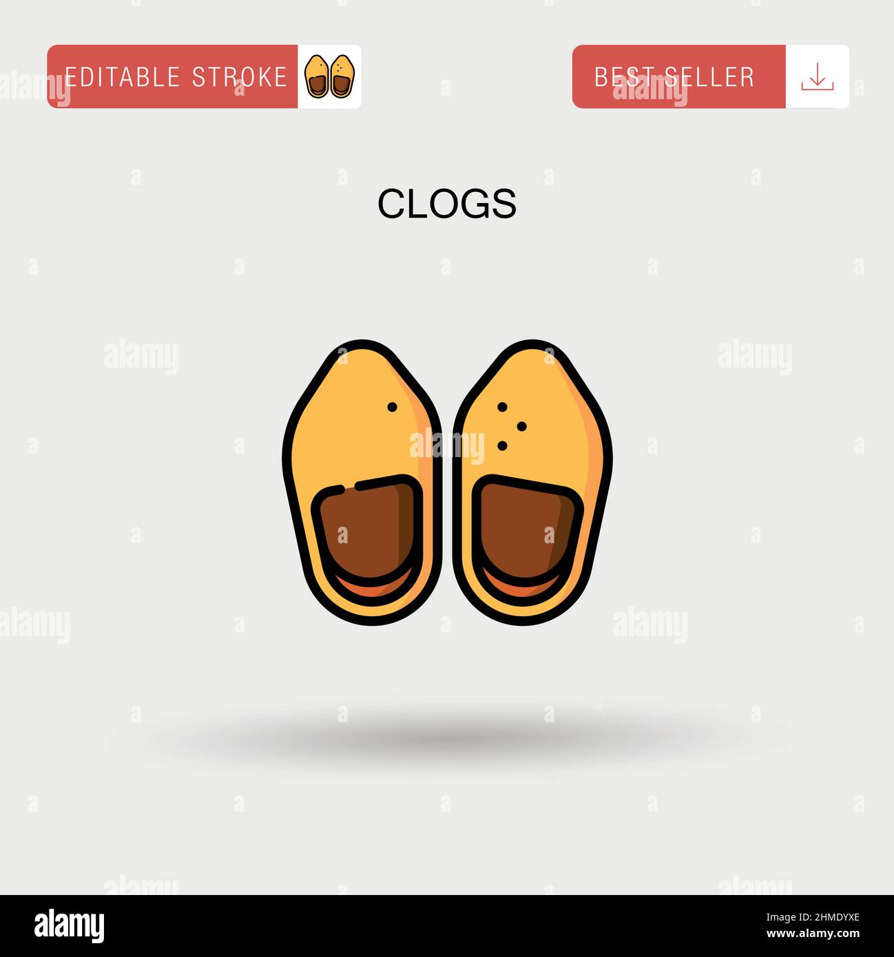 Clogs Simple vector icon Stock Vector Image & Art - Alamy