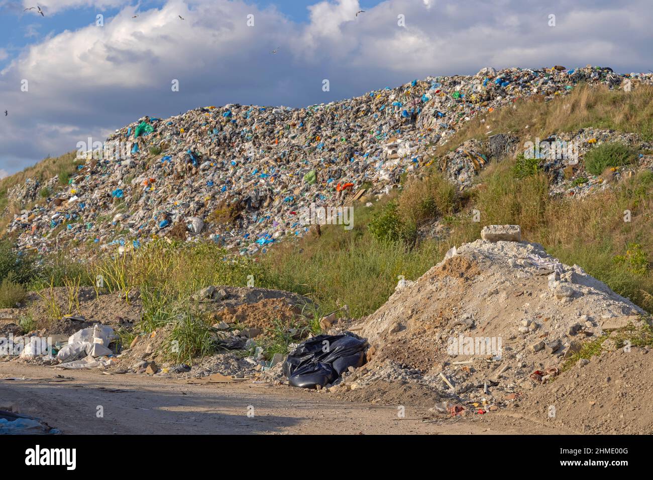 Big Pile of Garbage Waste at Dump Site City Landfill Stock Photo - Alamy