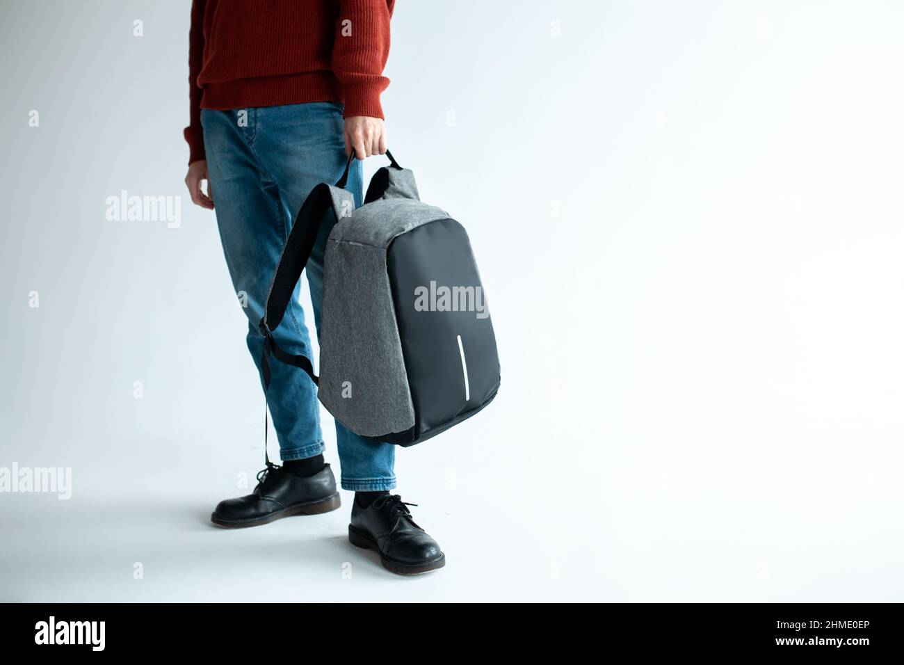 Caucasian male model backpack hiking hi-res stock photography and ...