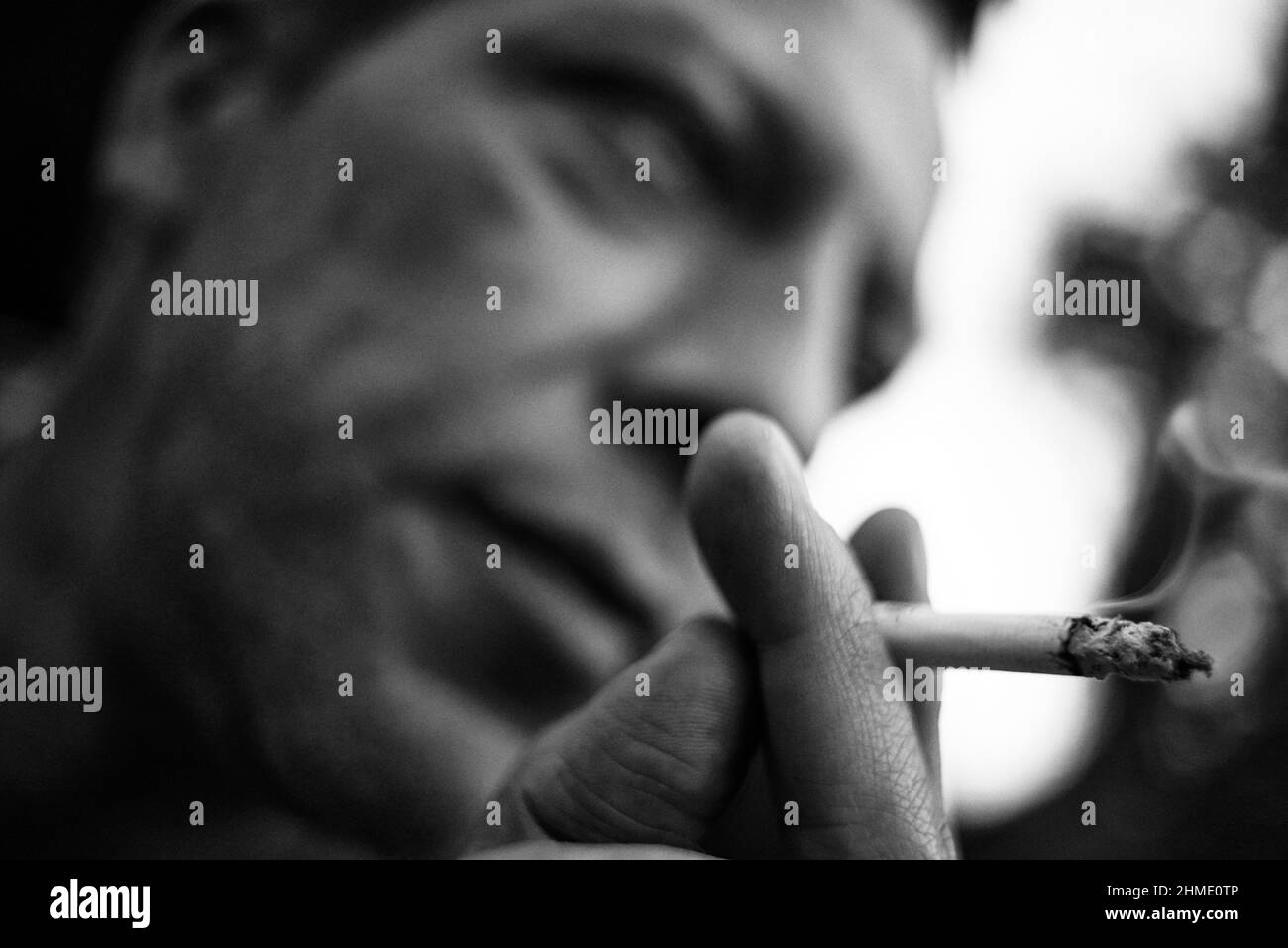 Passenger smoking a cigarette hi-res stock photography and images - Alamy