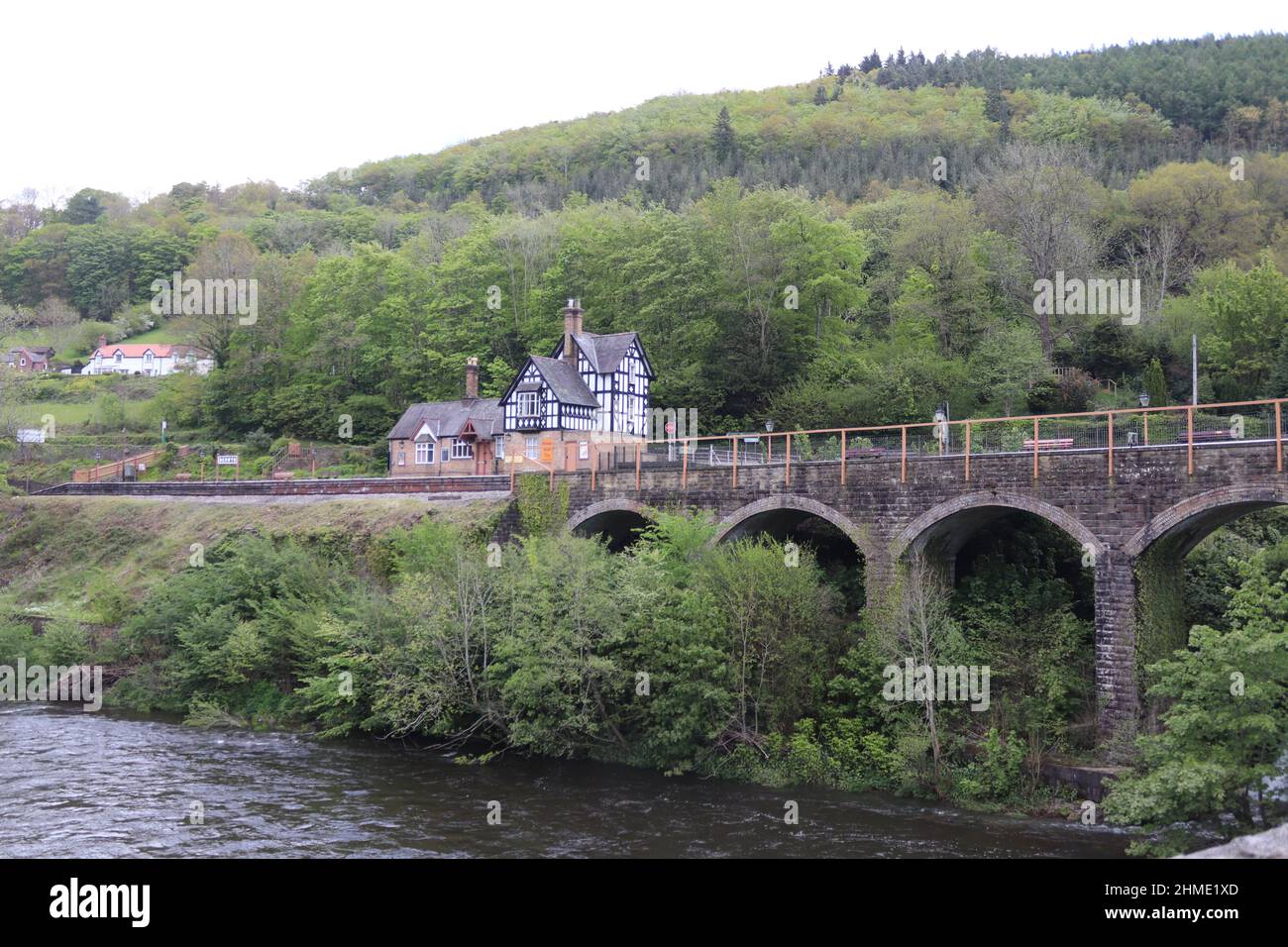 Berwyn Railway Station, North Wales Stock Photo - Alamy