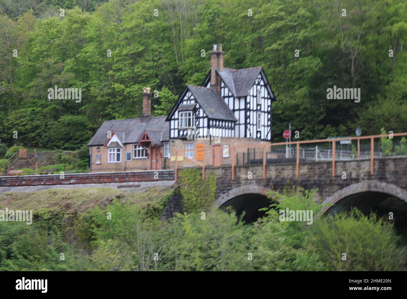 Berwyn Railway Station, North Wales Stock Photo - Alamy
