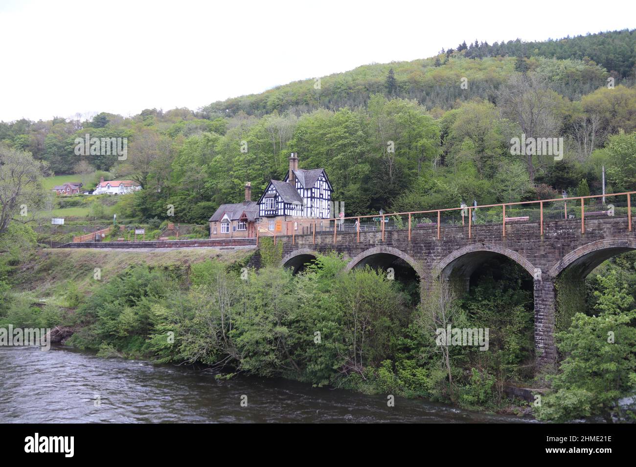 Berwyn Railway Station, North Wales Stock Photo - Alamy